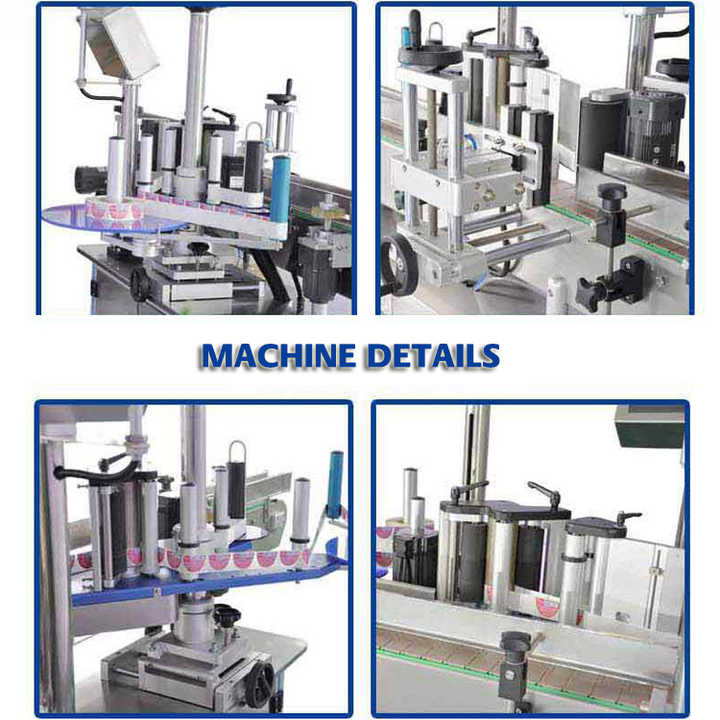 Professional Fully Automatic Round Bottle Labeling Machine Fast Speed ...