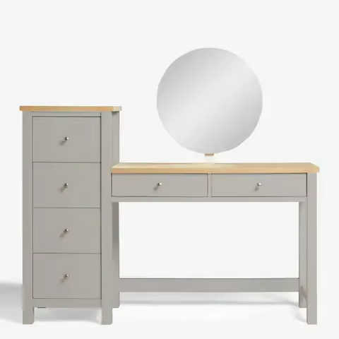 BIEN Modern MDF Wooden Bedroom Dressing Table with Mirror and 6 Drawers ...