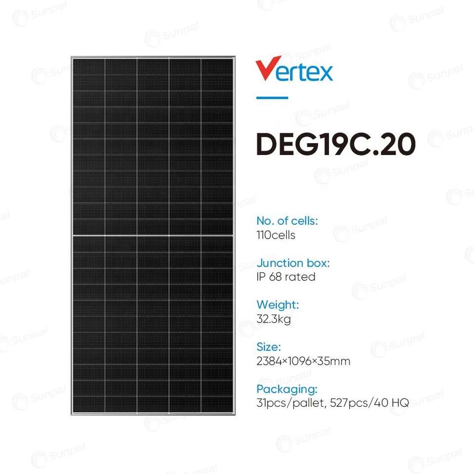 Trina Vertex N-Type Bifacial Solar Module 4800W-515W High-Efficiency ...