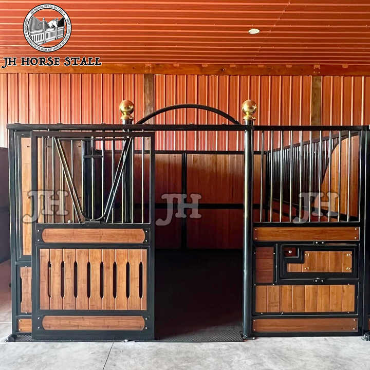 Heavy Duty Equine Products Steel Structure Horse Stall Fronts Indoor ...