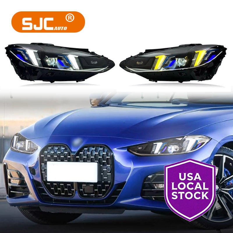 SJC Dual-Color Drls Headlights for BMW 4 Series G22 G80 M3 G82 M4 2021 ...