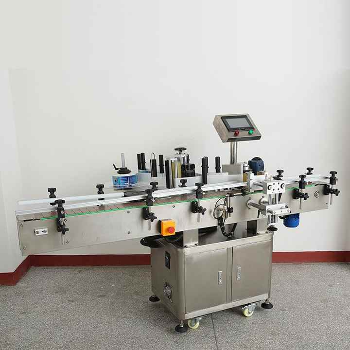 Automatic Desktop Plastic Bottle Label Applicator Round Bottles Sticker Labeling Machine With ...