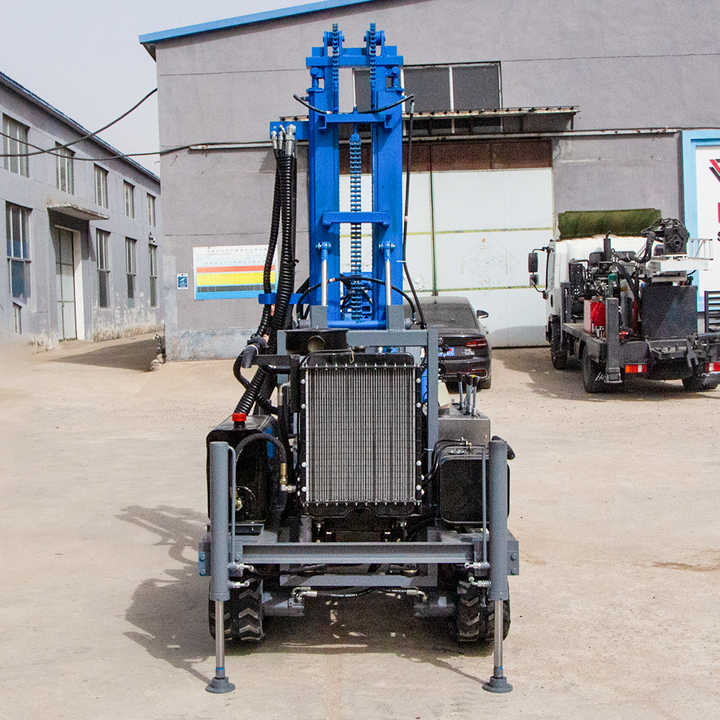 YUGONG Diesel Engine Driven Tracked Mobile Water Well Drill Rig Machine ...