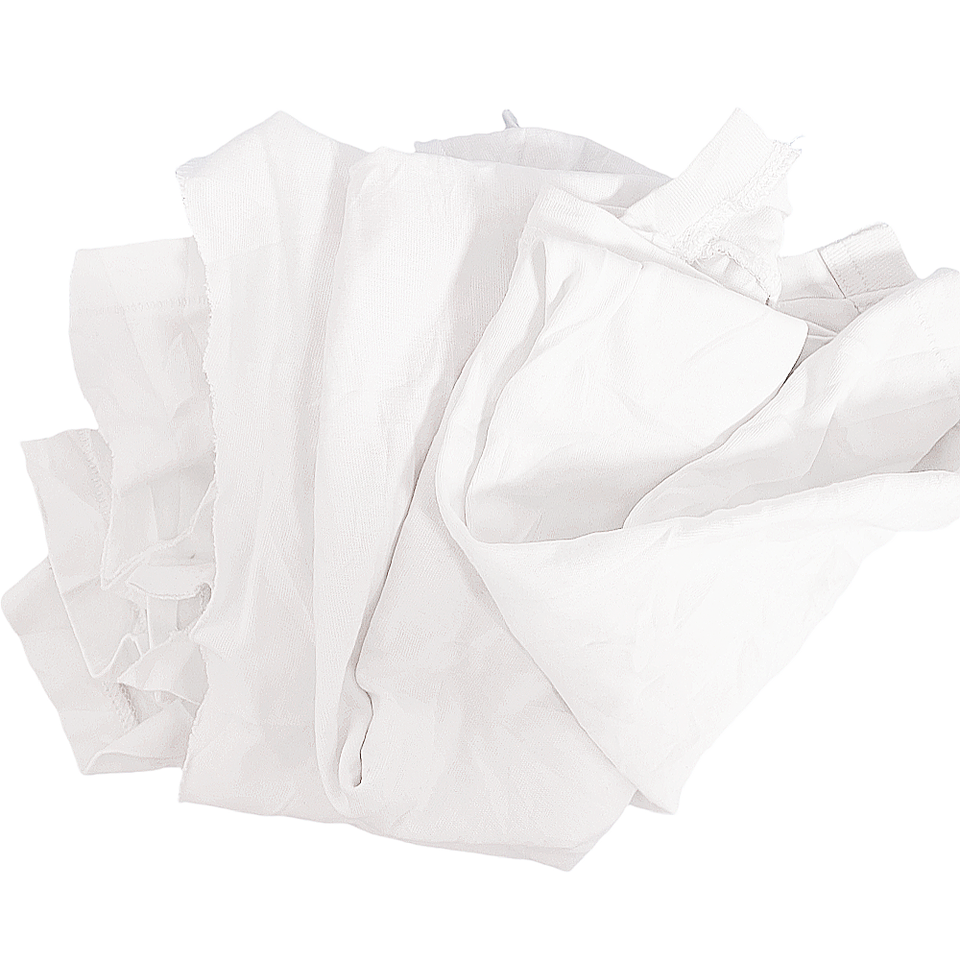 Wiping Cleaning Rags Industrial Water Absorption White T Shirt Rag 100% ...