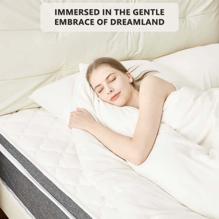 Memory Foam Mattress with Pocket Spring Mattresses Comfortable Queen ...