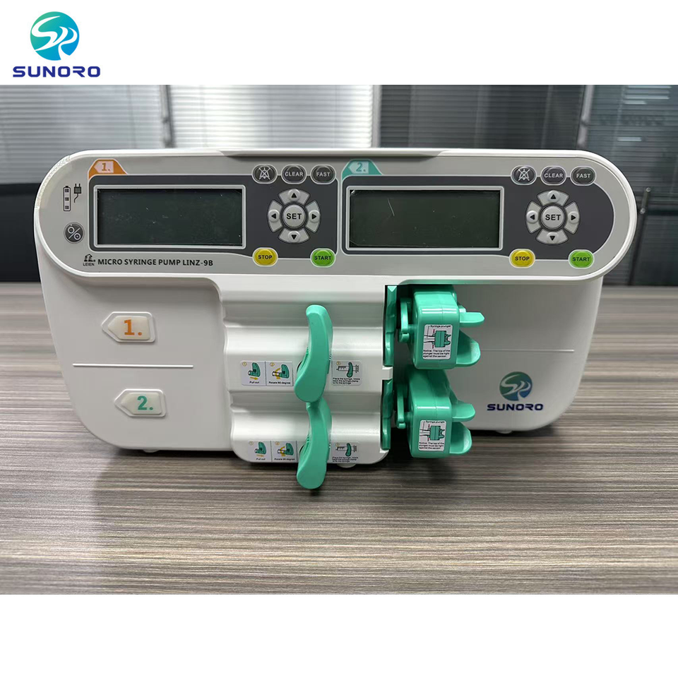 SRS-9B Double Channel Digital Medical Electric Volumetric IV Syringe ...