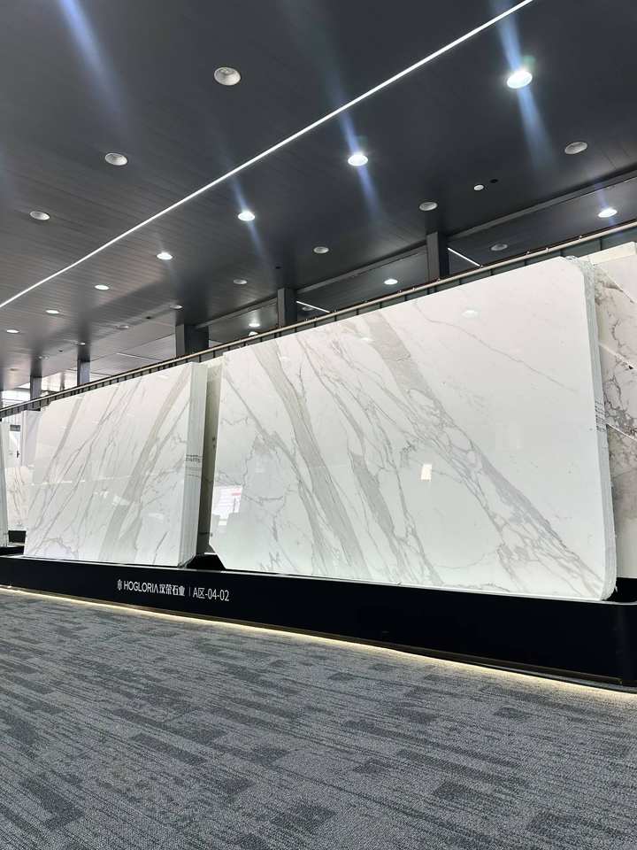 Calacatta White Marble Big Slab Waterproof Modern Polished Dining Entry ...