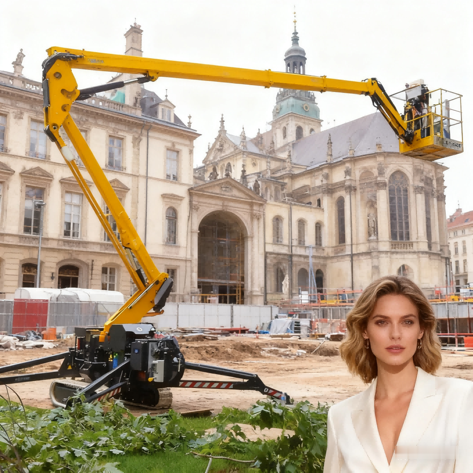 V14 22M All Terrain Boom Man Sky Boom Lift Aerial Work Crawler Boom ...