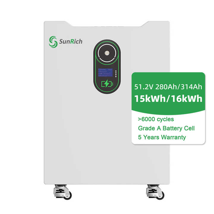 Sunrich Hot Sale 15kwh Lithium Ion Batteries Solar Energy Storage 51.2V ...