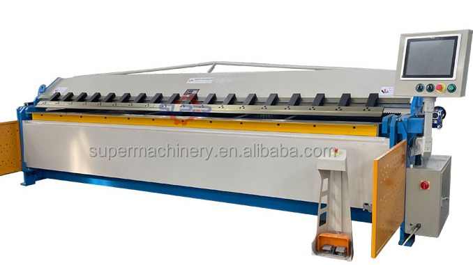 Hydraulic Long Sheet Box and Pan Brake Metal Trim CNC Folder