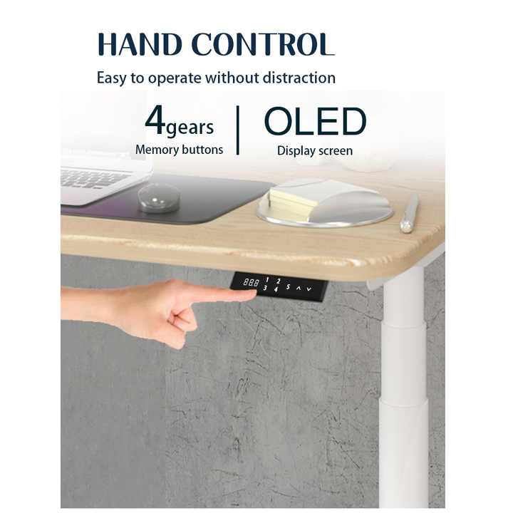 Home Office Electric Height Adjustable Uplift Table Ergonomic Sit ...