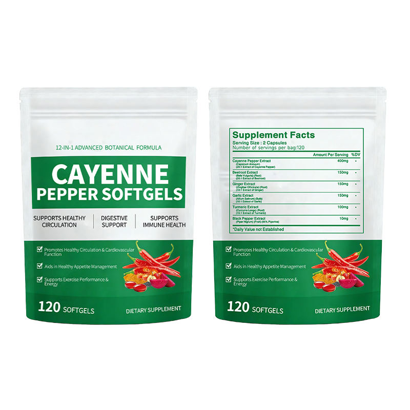 Capsaicin Softgels Boost Metabolism Fat Burning Support Weight ...