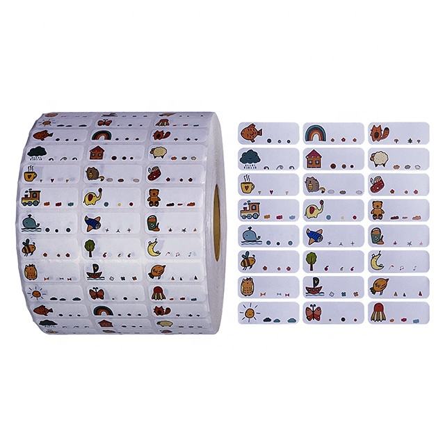 Cute Cartoon Name Stickers - Personalized & Durable