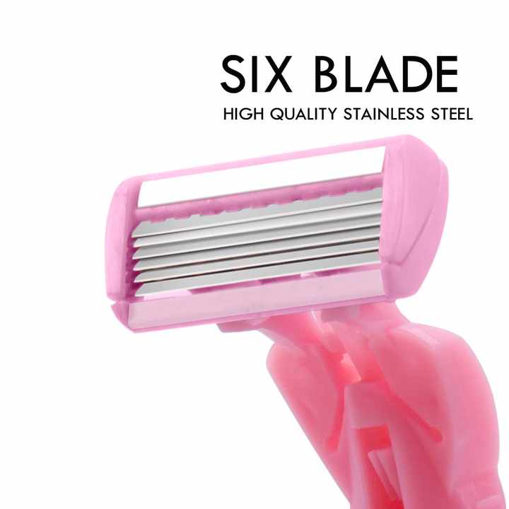 Pearlmax 10pcs/pack Pivoted Lady Body Beauty Facial Hair Shaver Safety ...