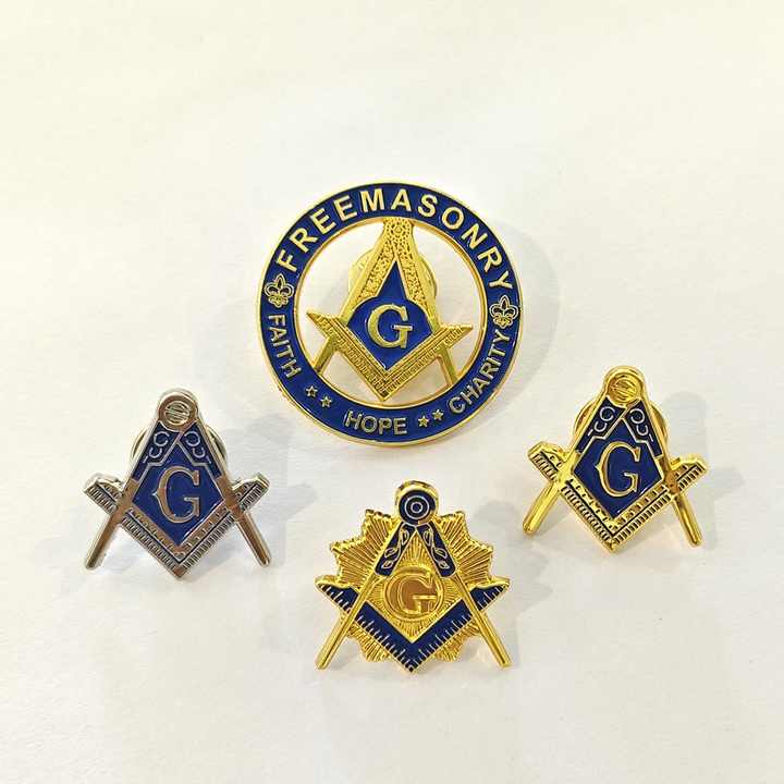 Freemason Custom Metal Crafts Lapel Pins Enamel Masonic Pin Badges ...