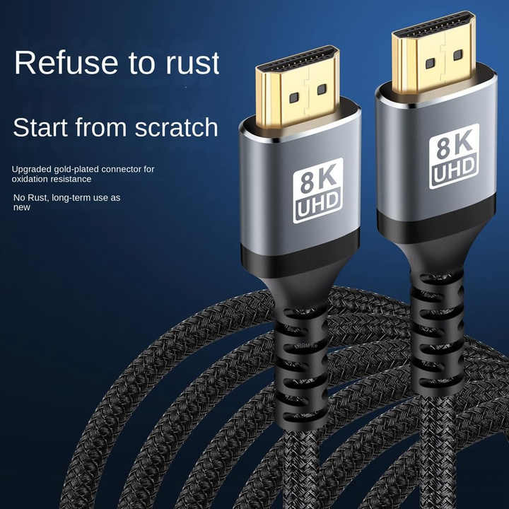 Ultra HD 8K Coaxial PVC Jacket Cable Easy-to-Use 48Gbps Stock HDTV Wire ...