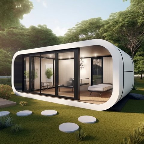 Prefab Pod Full Furnished Villa - Modern Apple Cabin House