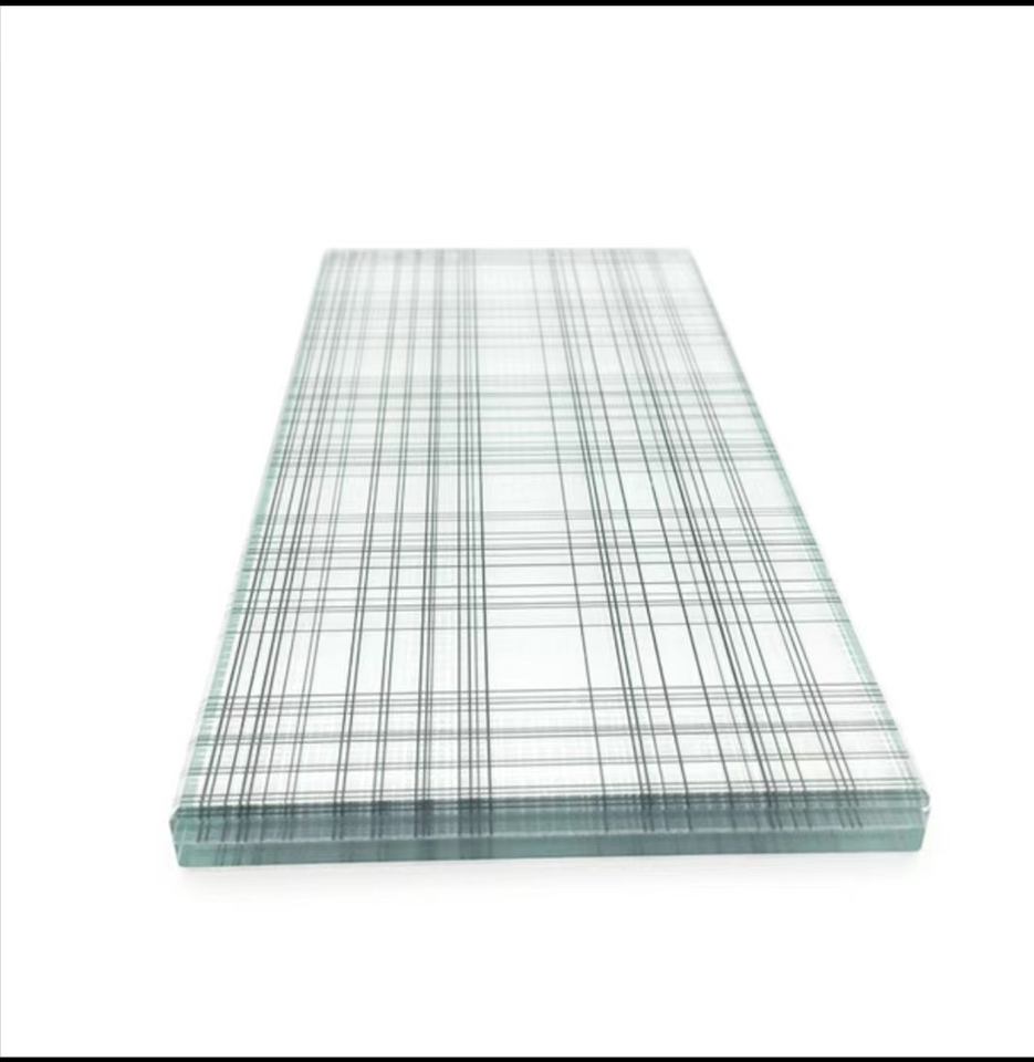 Copper Weave Wire Mesh Art Sandwich Glass Fabric Laminated