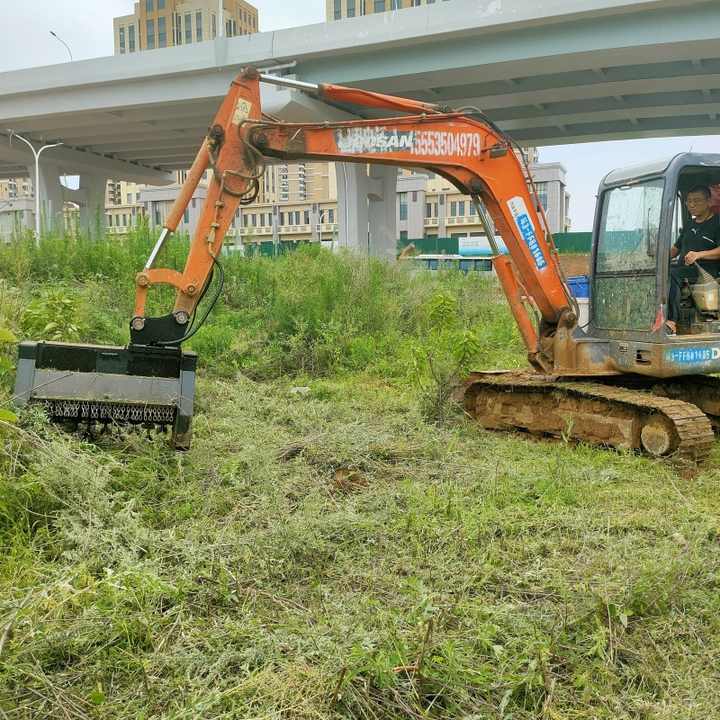Mini Excavator Brush Cutter Brush Mower Flail Mower Made in China ...