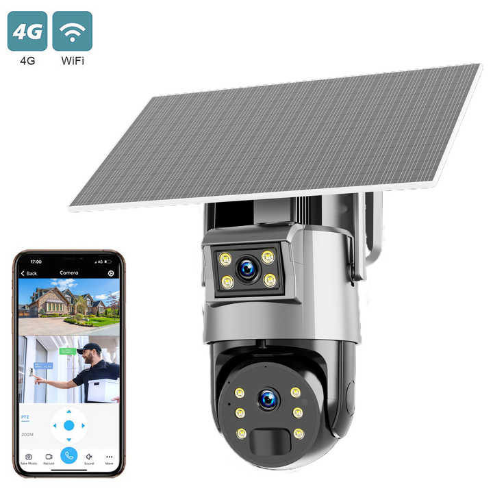 2024 Ubox APP 4mp Dual Lens Wifi 4g Sim Card Security Cctv Ip ...