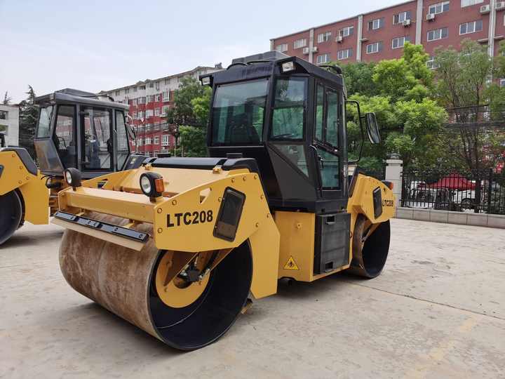 New LTC208 8 Ton Fully Hydraulic Double Drum Vibro Compactor Road ...