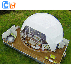 Transparent Garden Igloo 24 Foot Geodesic Luxury Camping Yurt Round ...