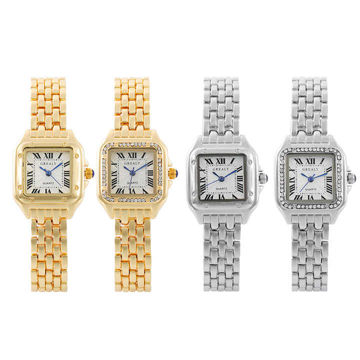 Hifive Luxury Fashion Square Women's Watches Ladies Quartz Wristwatch Classic Simple Jewelry ...