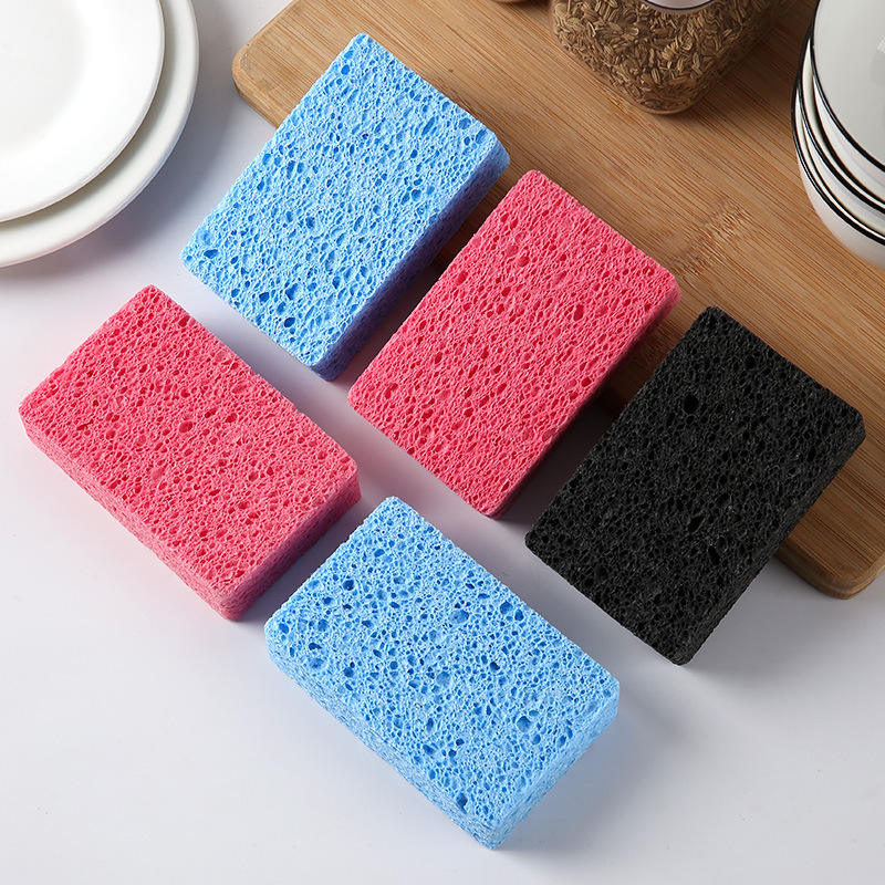 Wood Pulp Cotton Water Absorbent Colorful Kitchen Cleaning Kitchen ...