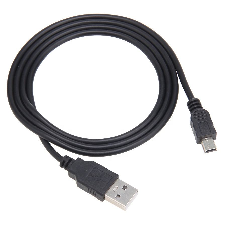 Black 1m Mini USB Cable for Sony Playstation 3 PS3 Controller