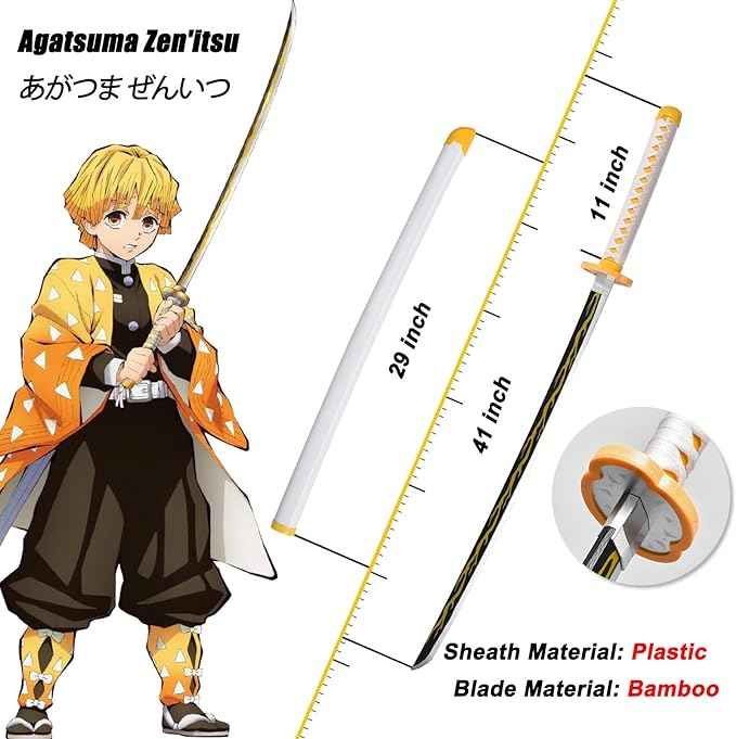 Wholesale Custom 41inch Cheap Sword Weapons Cosplay Demon Slayer Anime ...