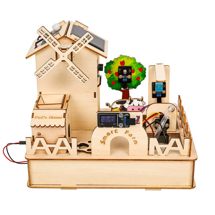 ACEBOTT ESP32 IOT Projects Wooden House STEM Smart Home Starter Kit For ...
