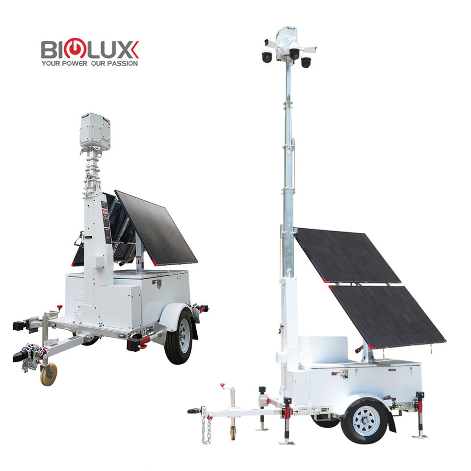 BIGLUX Mobile Solar Camera Trailer - Secure Outdoor Events