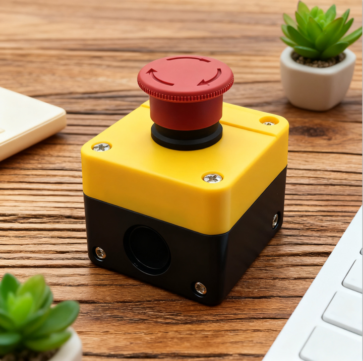 Precision Engineered Emergency Stop Switch 1NO 1NC 660V 10A for Robotic Equipment Safety Control ...