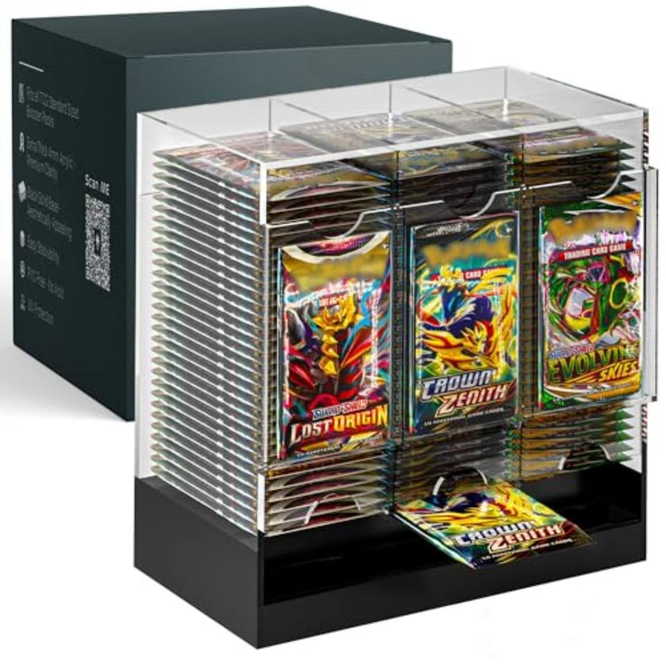 Booster Pack Dispenser 4mm Acrylic Stackable Compatible TCG Trading ...