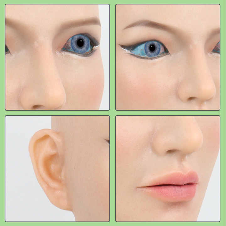 Silicone Mask - Realistic Female Face for Cosplay