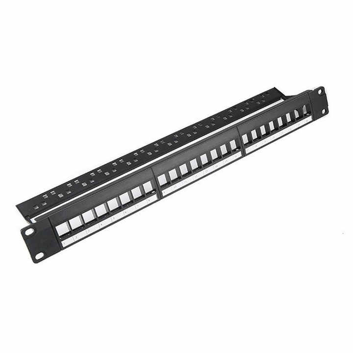 CAT5E CAT6 24 Ports UTP Network 19 Inch Blank Patch Panel Voip empty frame unshielded ...