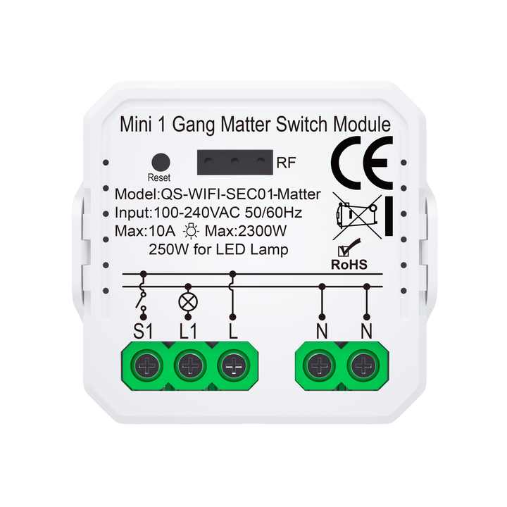 Matter Iot Wifi Smart Relay Switch Module For Home Automation - Oem