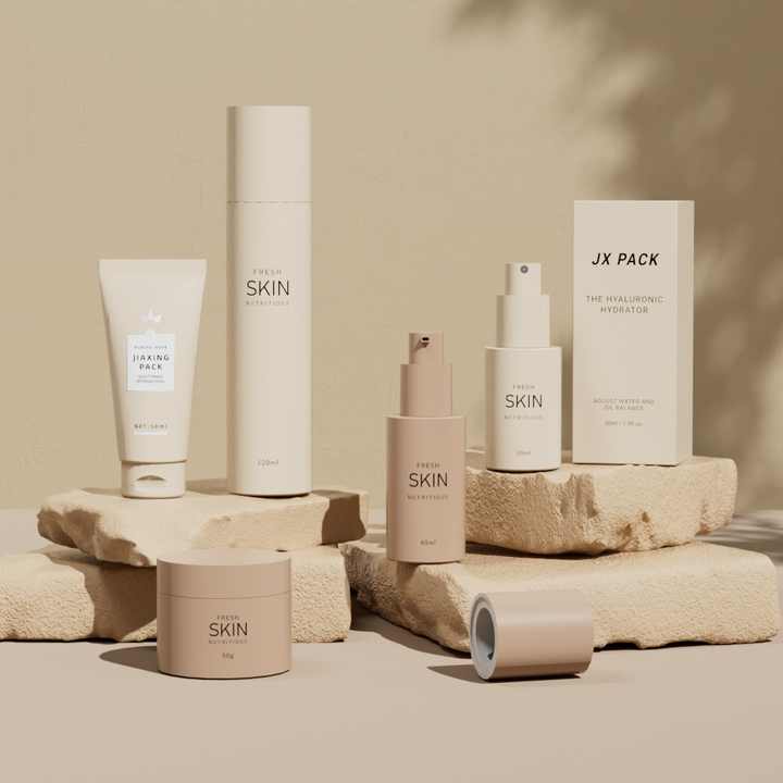 Custom Logo Glass Skincare Containers - Elegant & Durable