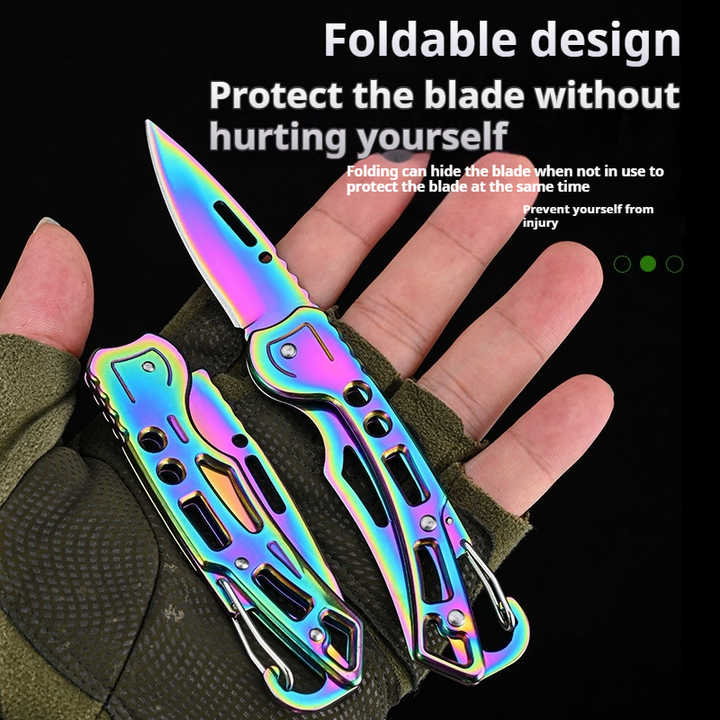 Compact Capable Stainless Steel Folding Knife Outdoor Adventure ...