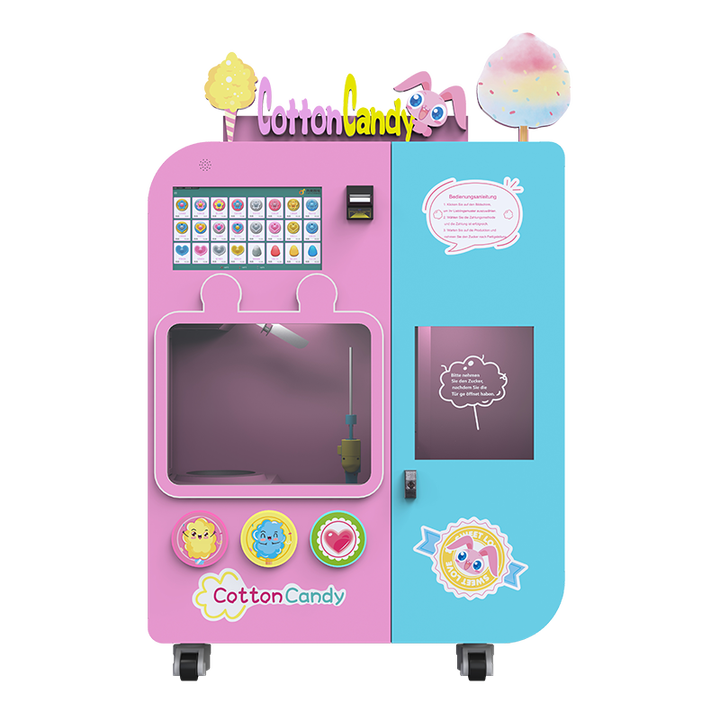 Automatic Cashless Candy Machine Vending Machine Big Cotton Candy ...