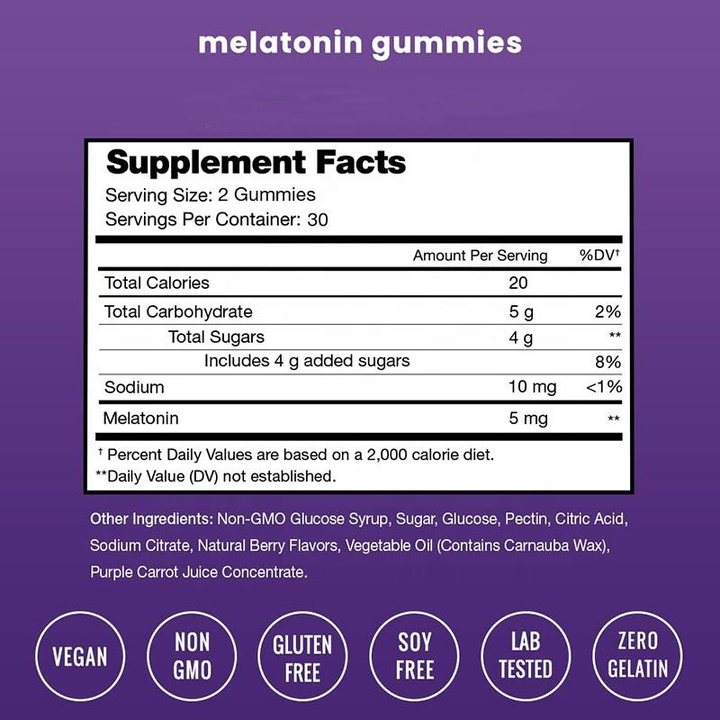 OEM Melatonin Supplement, Natural Berry Flavor, Melatonin Gummies ...