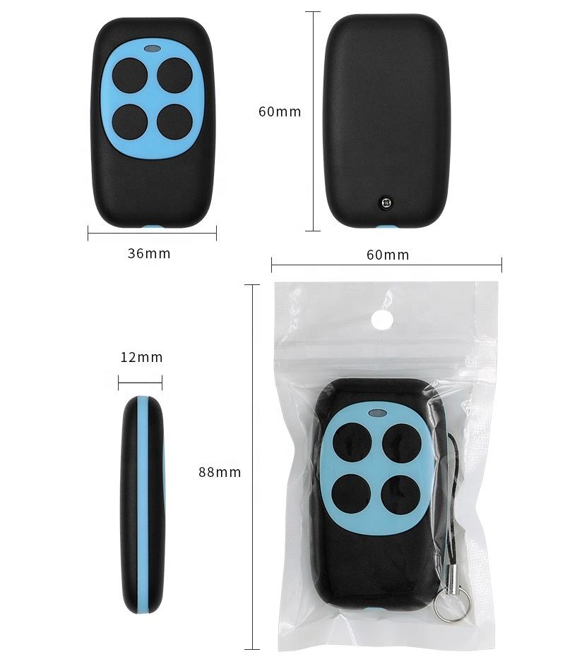 4-button New Style 4-button Wireless 433MHz RF Remote Control for Auto ...