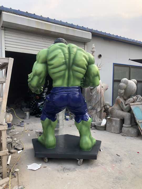 Custom Life Size Modern Large marvel Sculpture Fiberglass Incredible ...