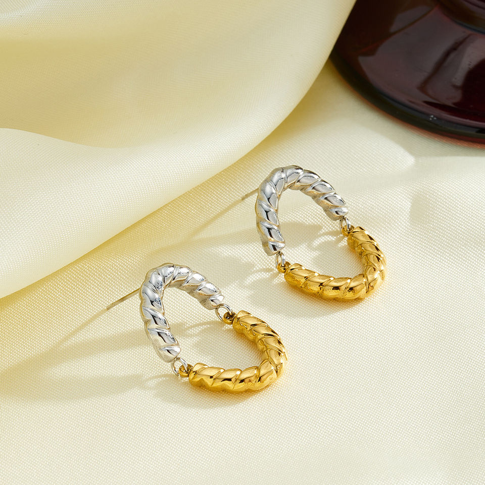Wholesale Fashion Statement Jewelry 18K Gold Plated Stainless Steel ...