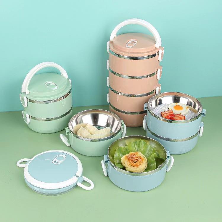 4-layers Stainless Steel Lunch Box - Portable & Eco-friendly