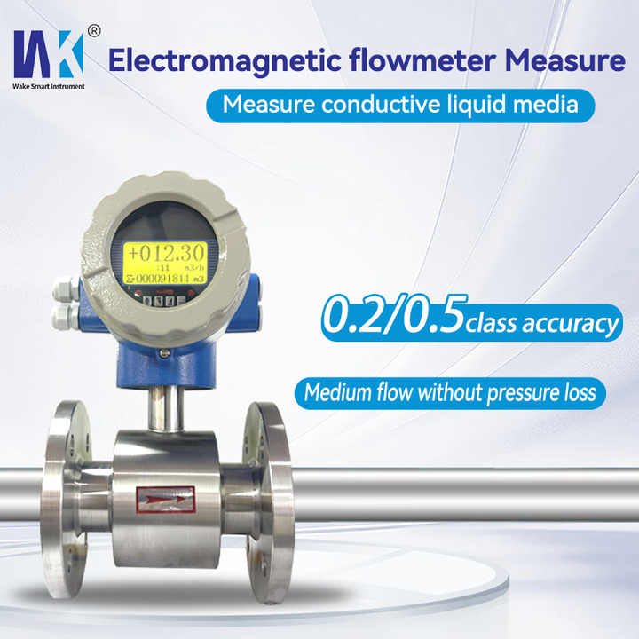 RS485 4-20mA Pulse Electro Magnetic 0.5%R Accuracy Liquid Water Electromagnetic Flowmeter Best ...