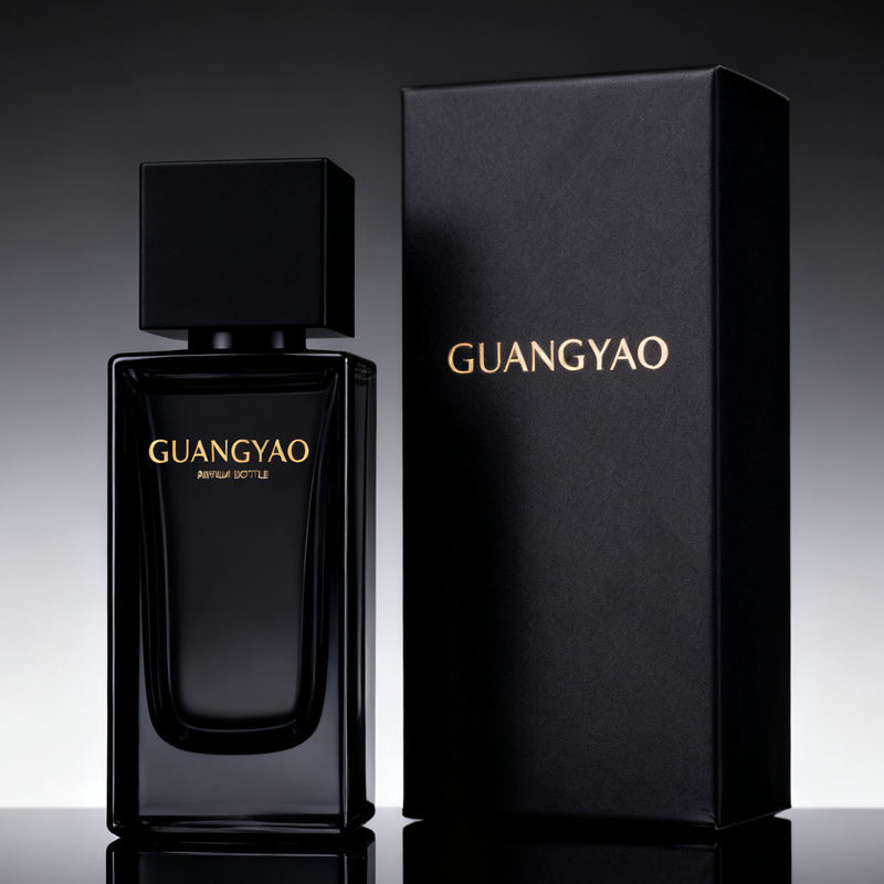 Classic Minimalist 50ml Rectangular Glass Perfume Bottle Rectangular ...