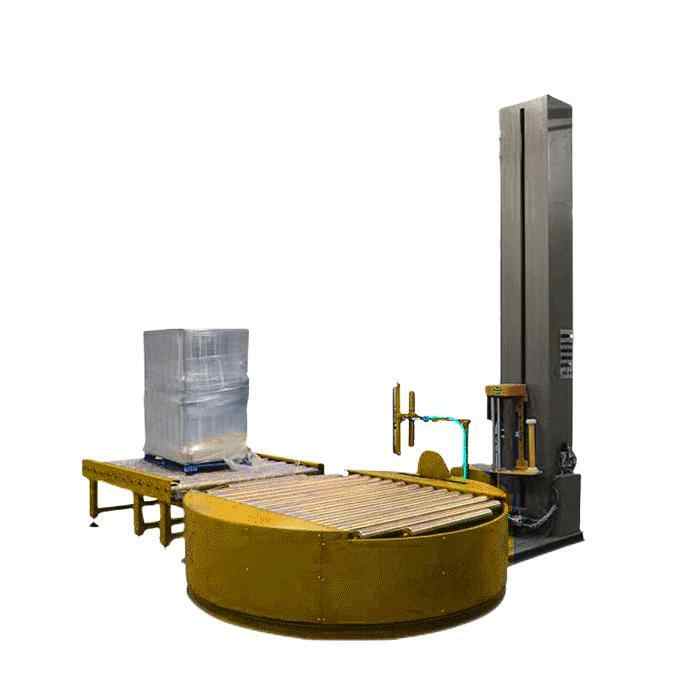 Heavy-duty Conveyorized Fully Automatic Pallet Wrapping Machine ...