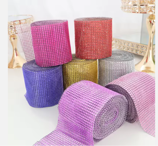 Factory Direct Sales Diamond Network Ribbon Birthday Gift Decoration ...
