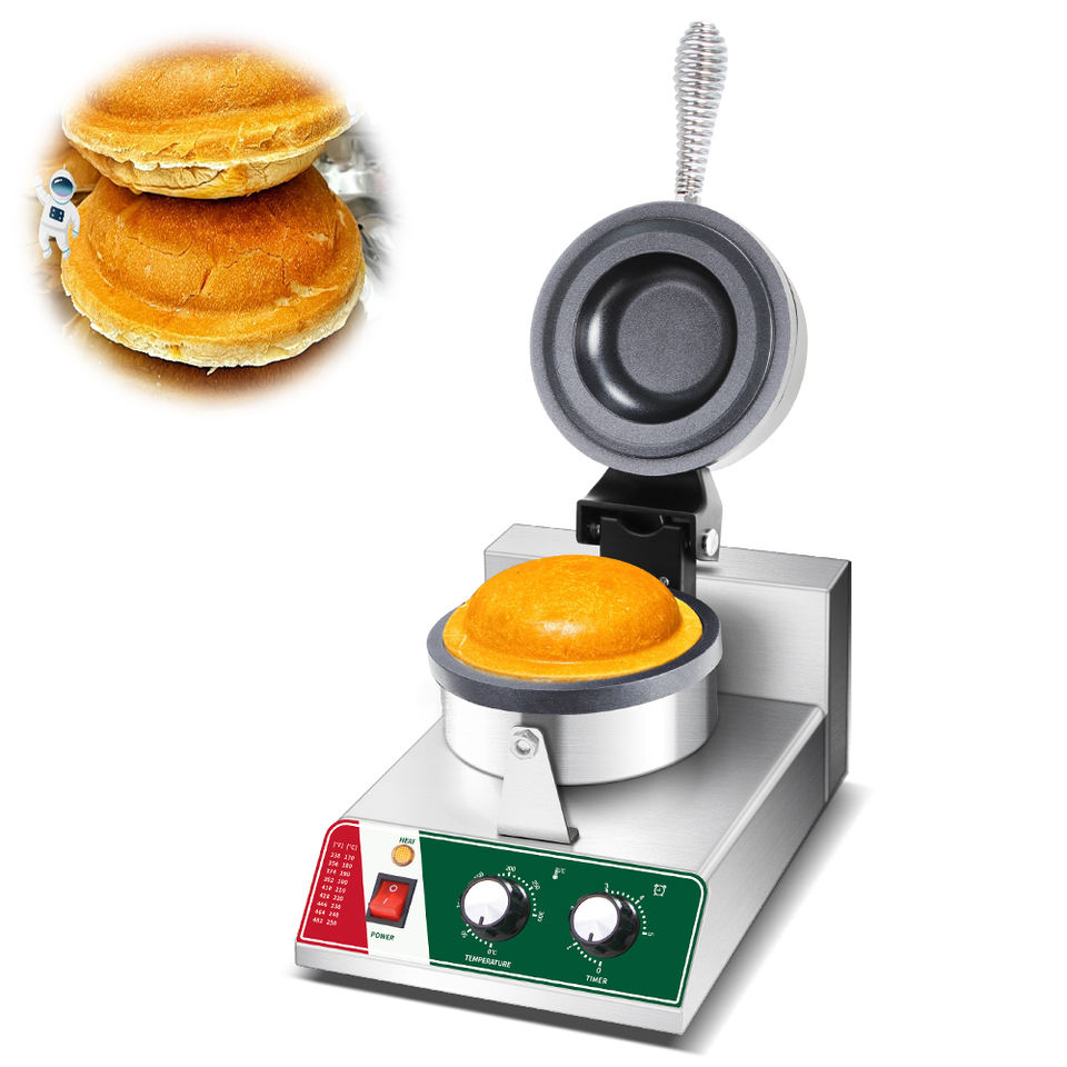 Waffle Toaster Ice Cream Hamburger Waffle Toaster Double-sided Heating ...